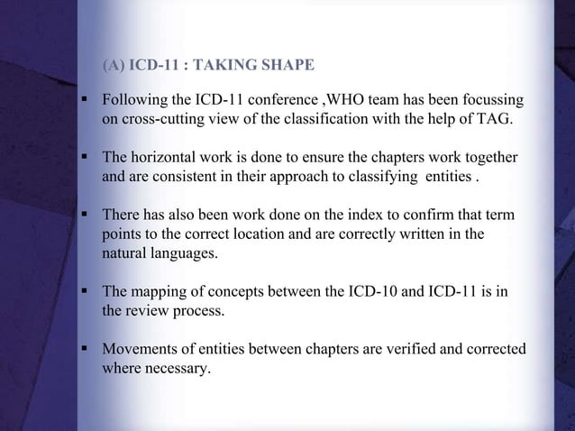Icd 11 ppt | PPTX