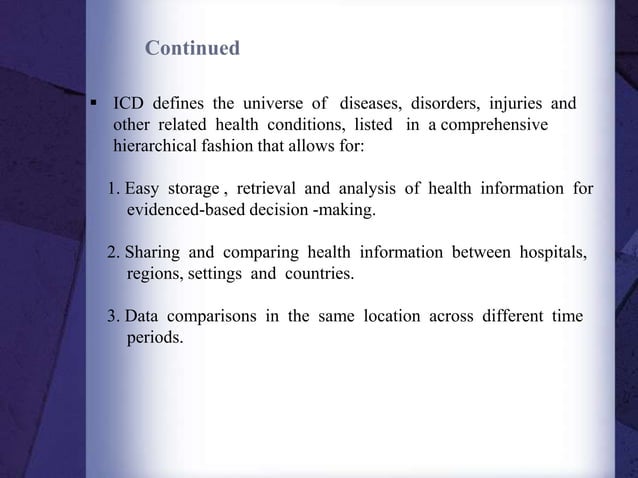 Icd 11 ppt | PPTX