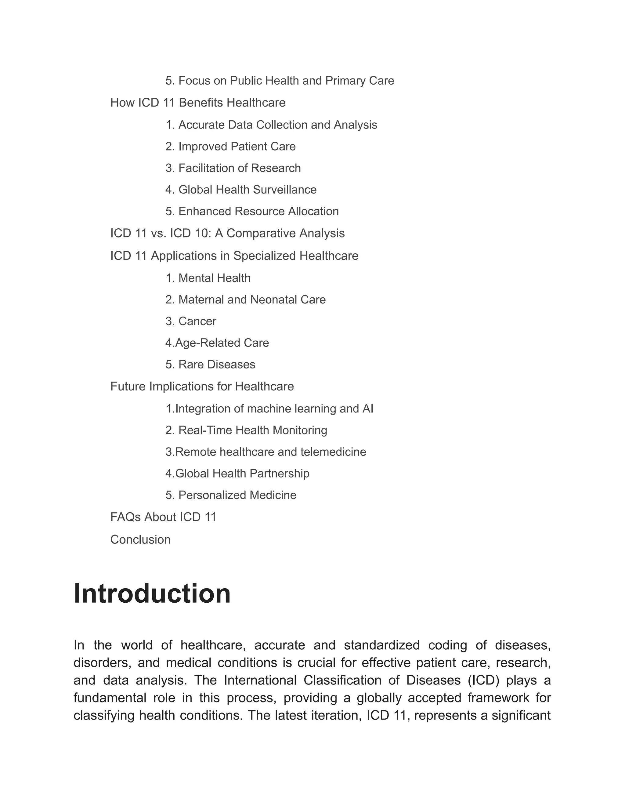 ICD 11 The Next Generation of International Classification of Diseases ...