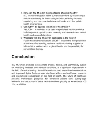 ICD 11 The Next Generation of International Classification of Diseases ...