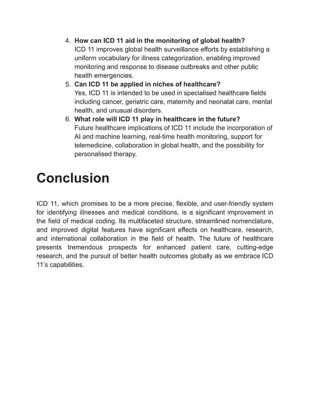 ICD 11 The Next Generation of International Classification of Diseases ...