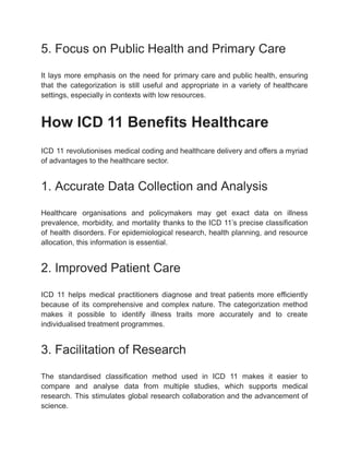 ICD 11 The Next Generation of International Classification of Diseases ...