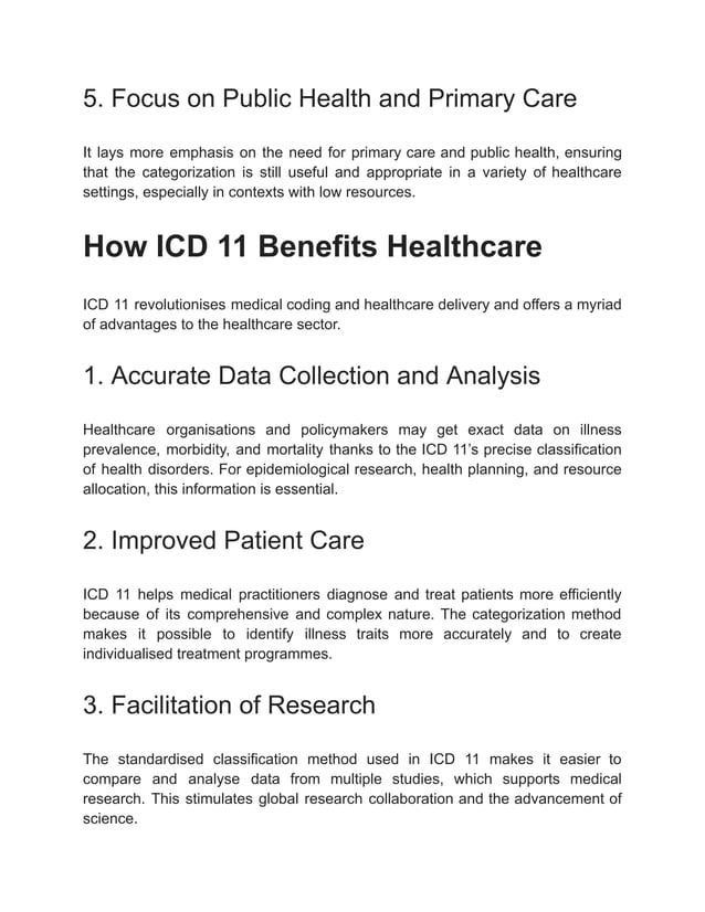 ICD 11 The Next Generation of International Classification of Diseases.pdf | Diseases and ...