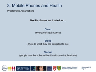 Before mHealth how people's health-related mobile phone use in rural ...