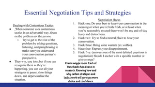 Negotiation foundation | PPTX