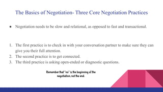 Negotiation foundation | PPTX | Email | Internet