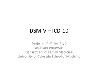 icd and dsm psychopathology psychology ppt | PPT