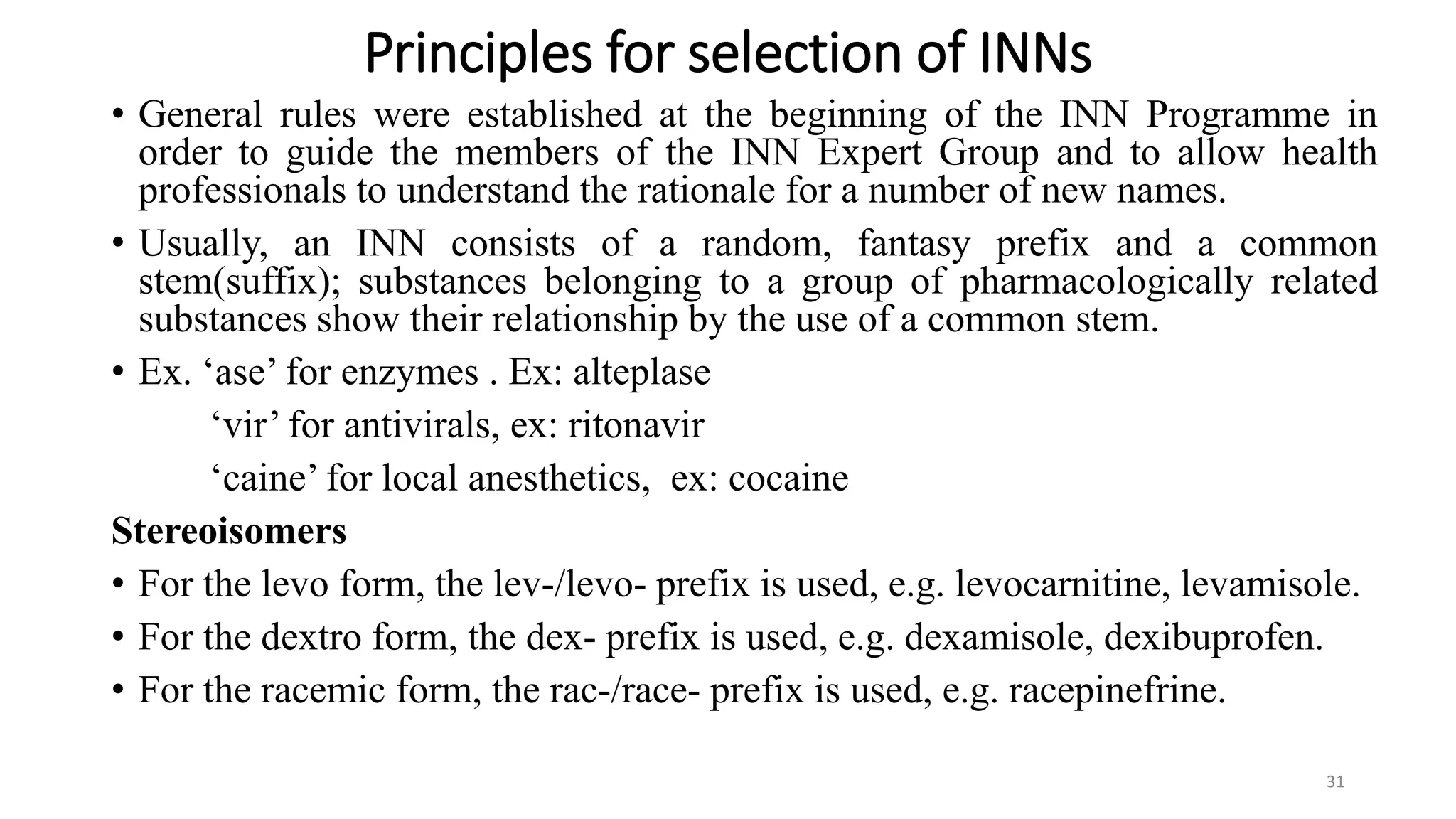 International classification of disease and International non ...