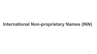 International classification of disease and International non ...