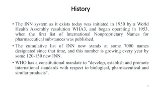 International classification of disease and International non ...