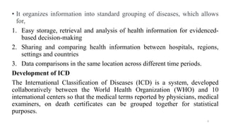 International classification of disease and International non ...