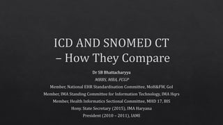 Icd and snomed ct – how they compare | PDF