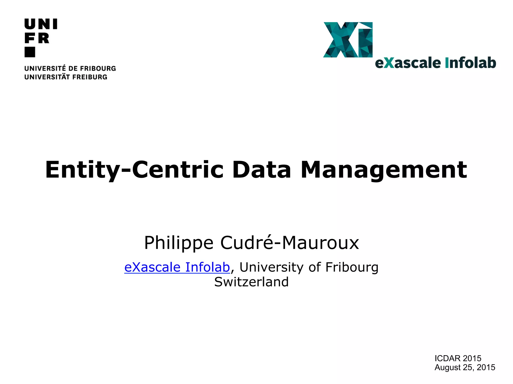 Entity-Centric Data Management | PPT
