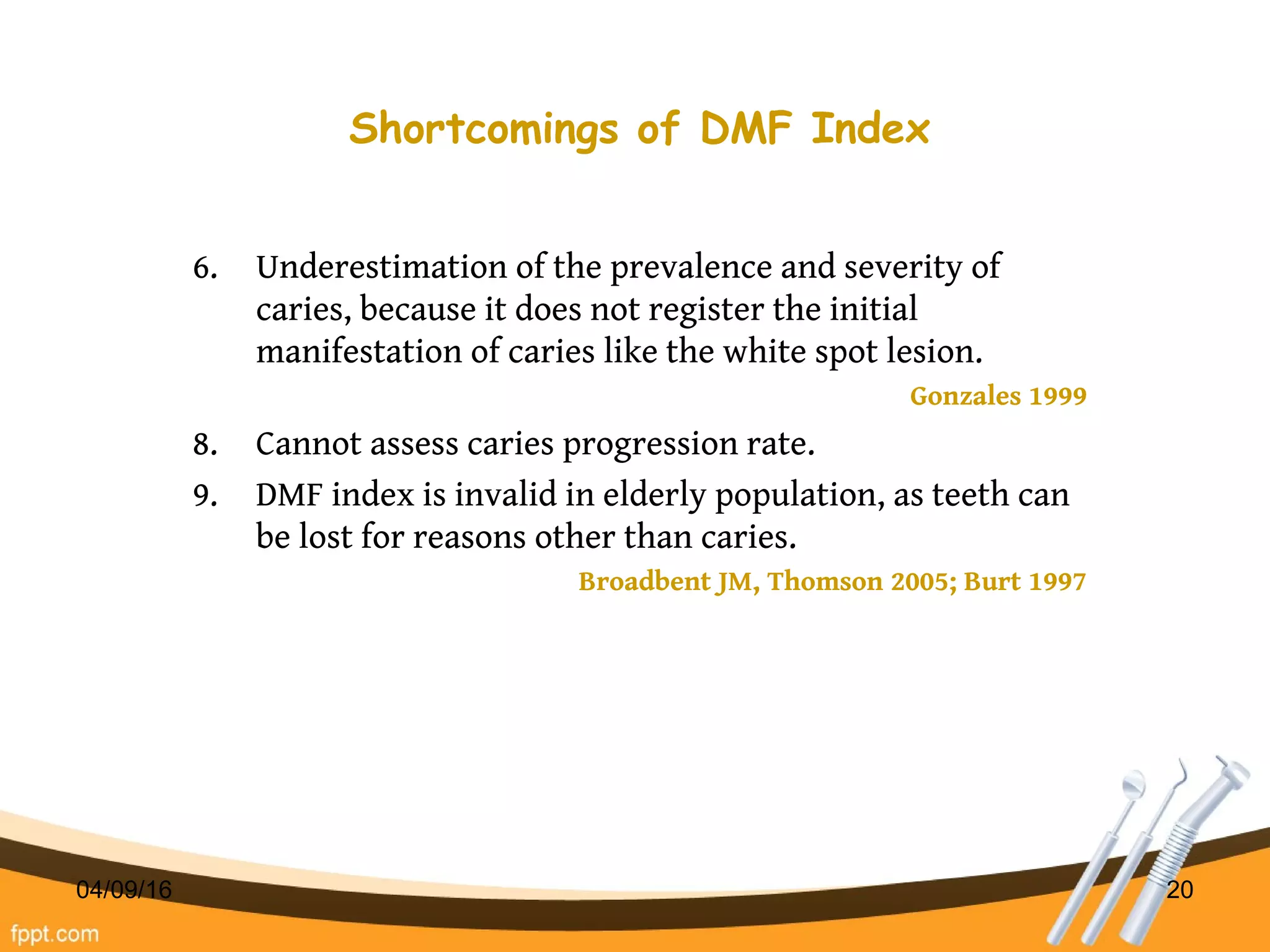 International Caries Detection And Assessment System Icdas Ppt