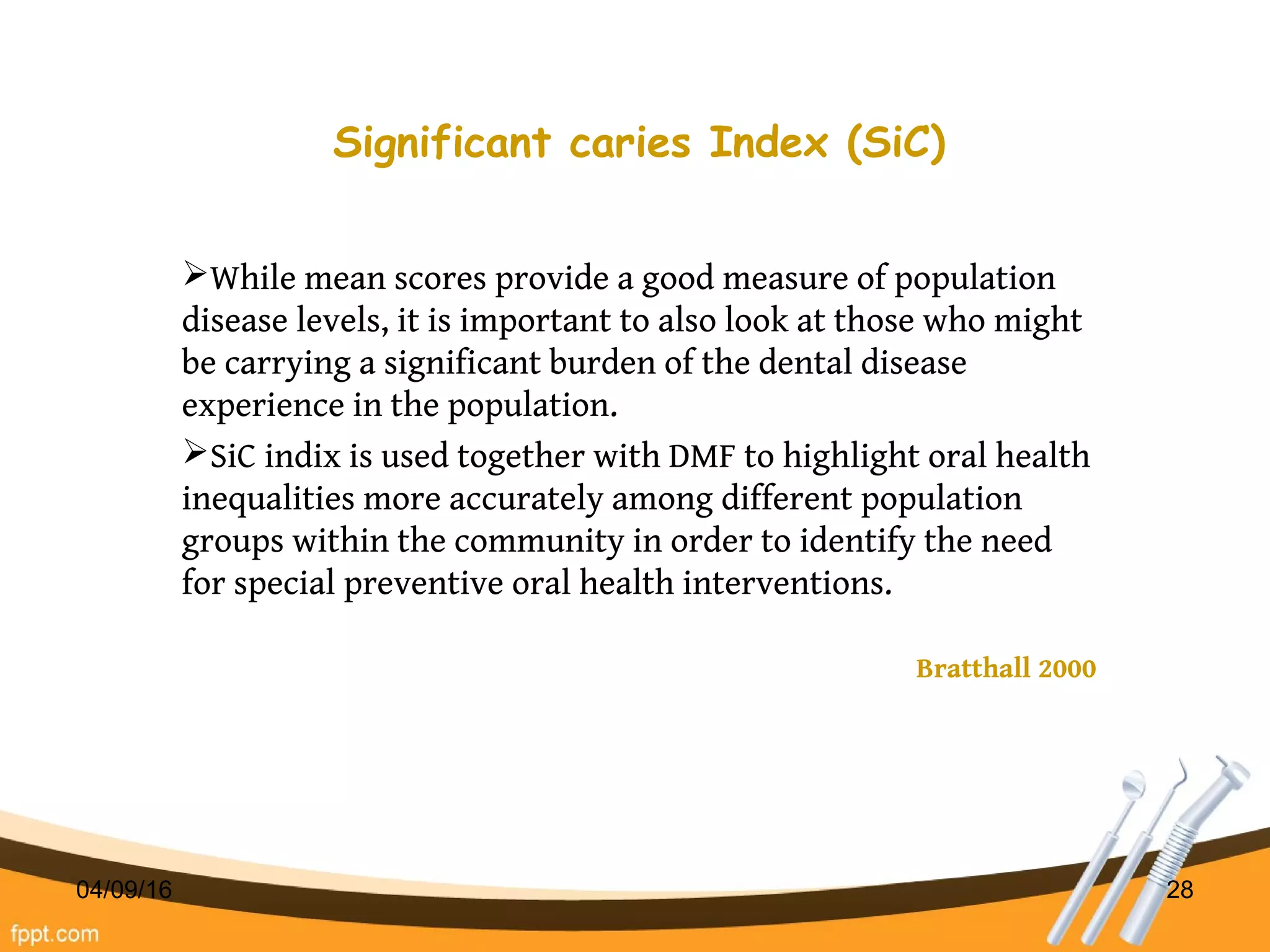International Caries Detection and Assessment System (ICDAS) | PPT