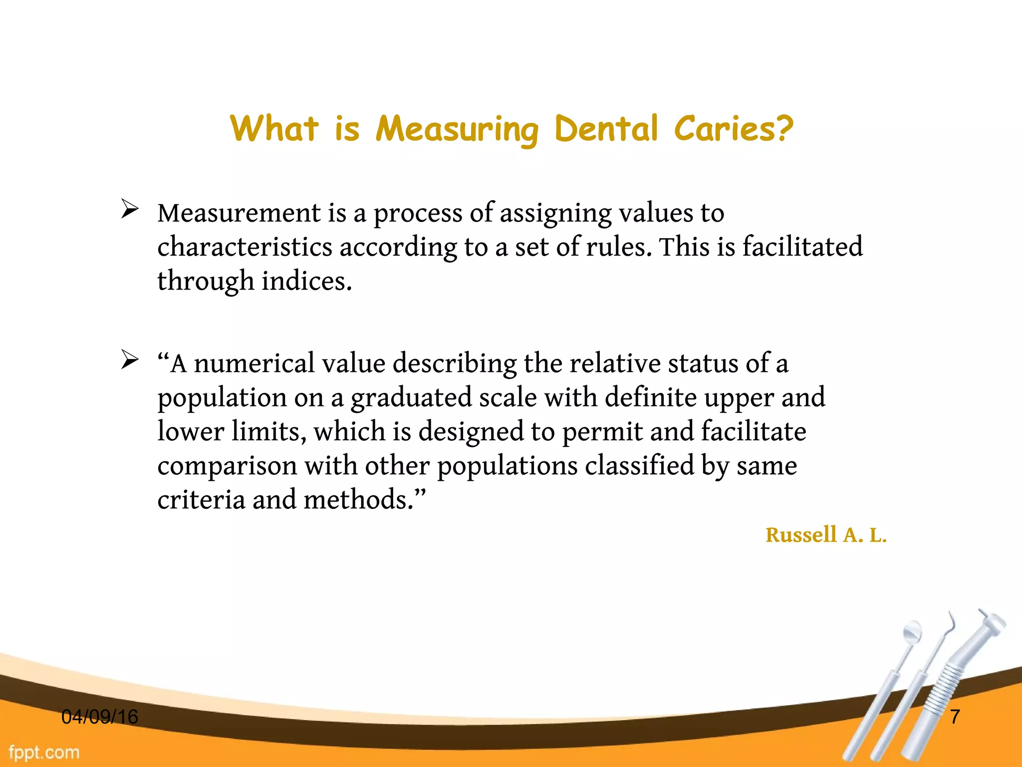 International Caries Detection and Assessment System (ICDAS) | PPT