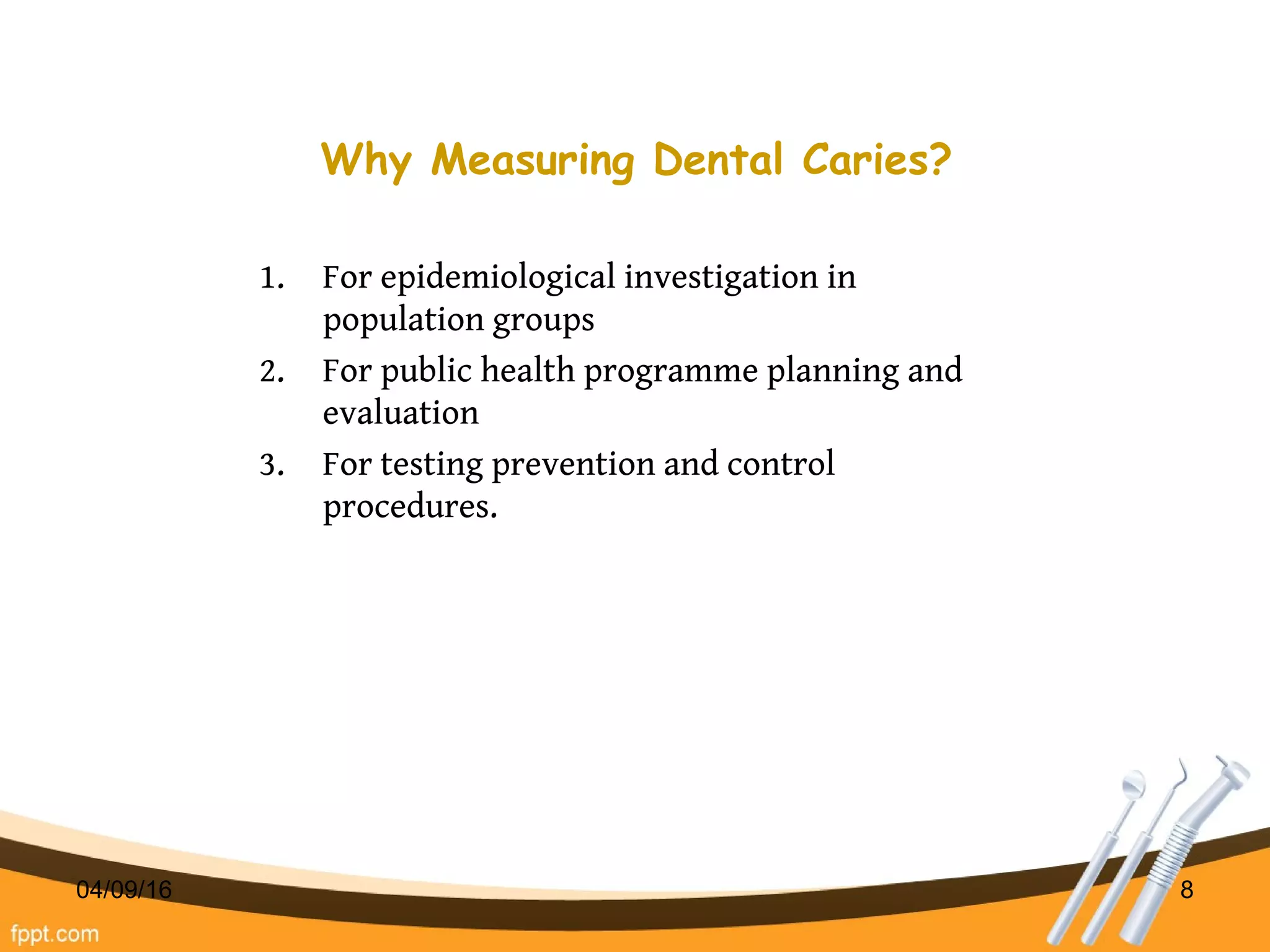 International Caries Detection and Assessment System (ICDAS) | PPT