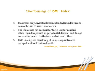 International Caries Detection and Assessment System (ICDAS) | PPT