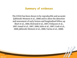 International Caries Detection and Assessment System (ICDAS) | PPT