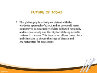 International Caries Detection and Assessment System (ICDAS) | PPT