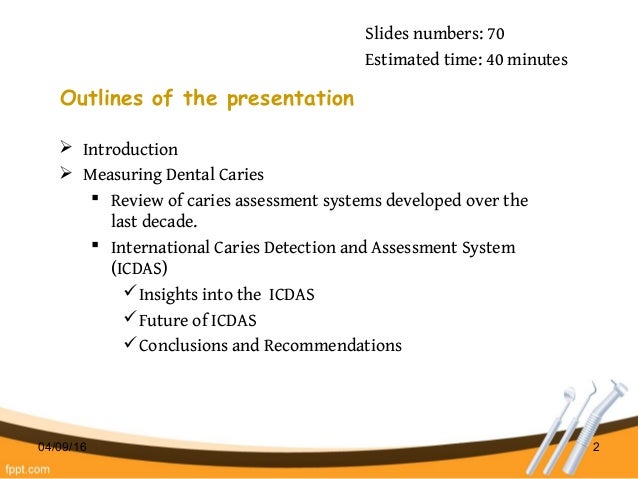 International Caries Detection And Assessment System Icdas