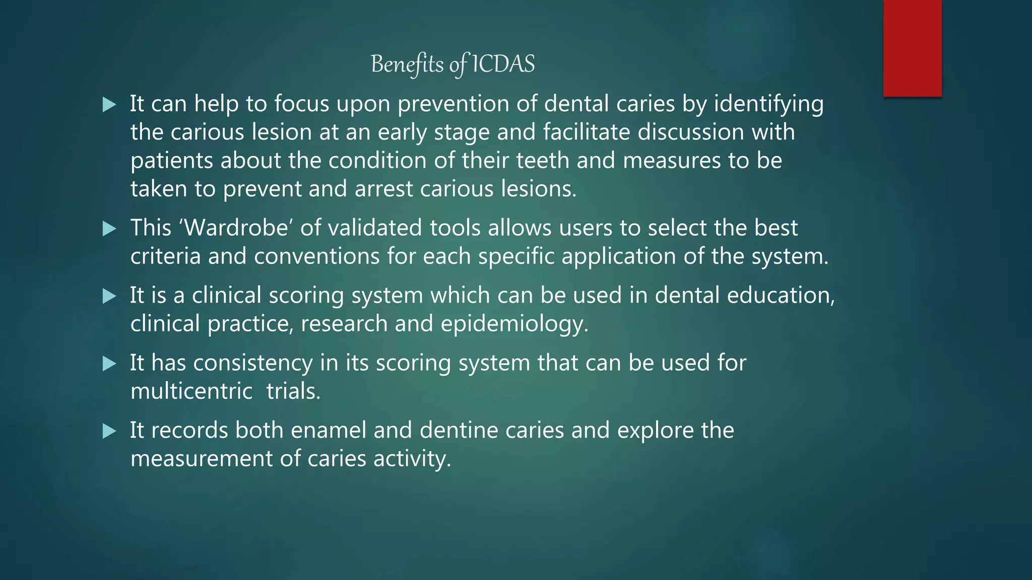 Icdas Caries Ppt Pptx