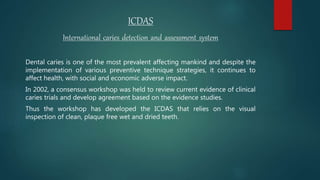 Icdas caries ppt | PPTX