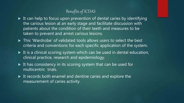 Icdas caries ppt | PPTX