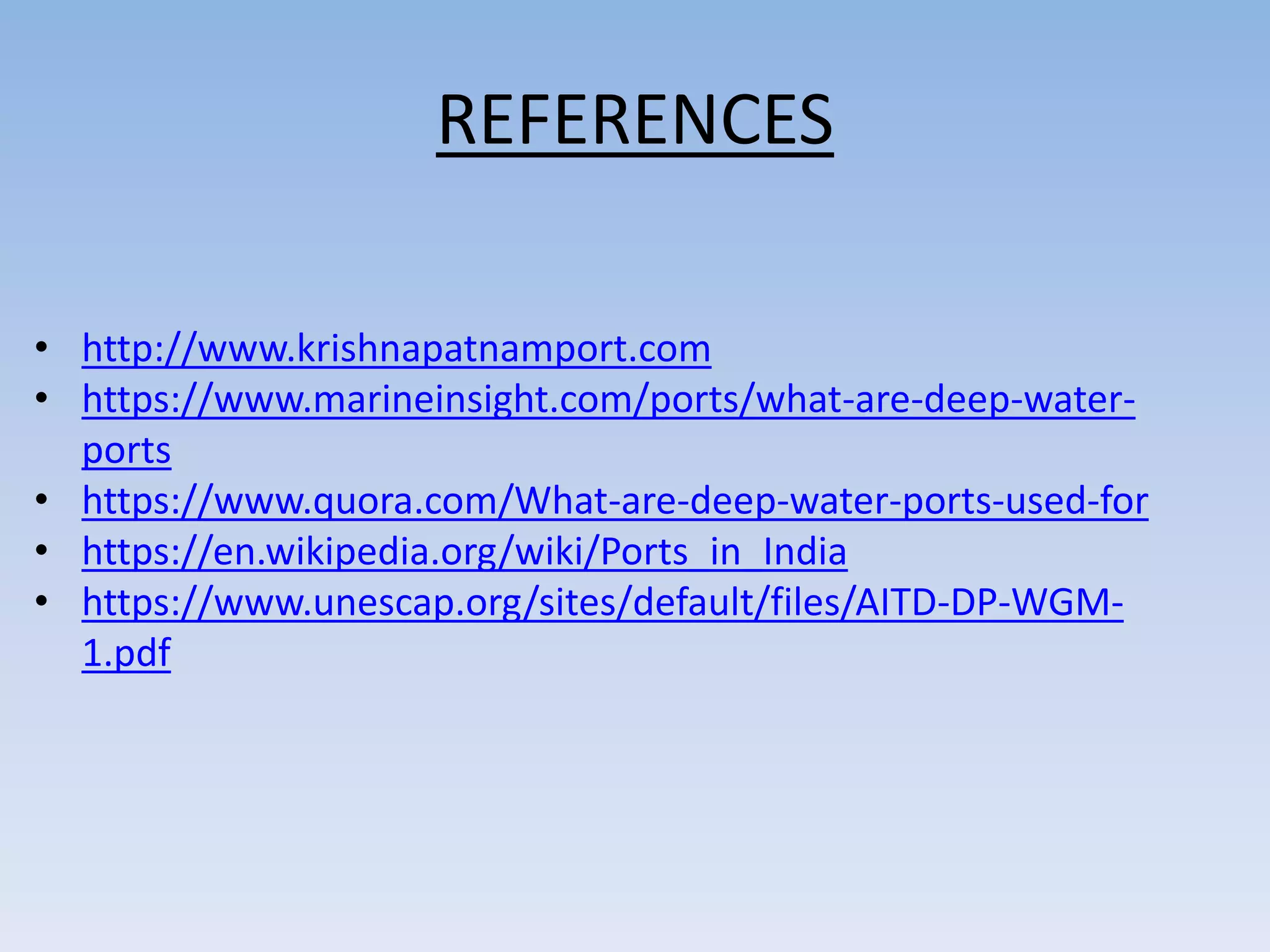 ICD,CFS and Deep Water port | PPTX