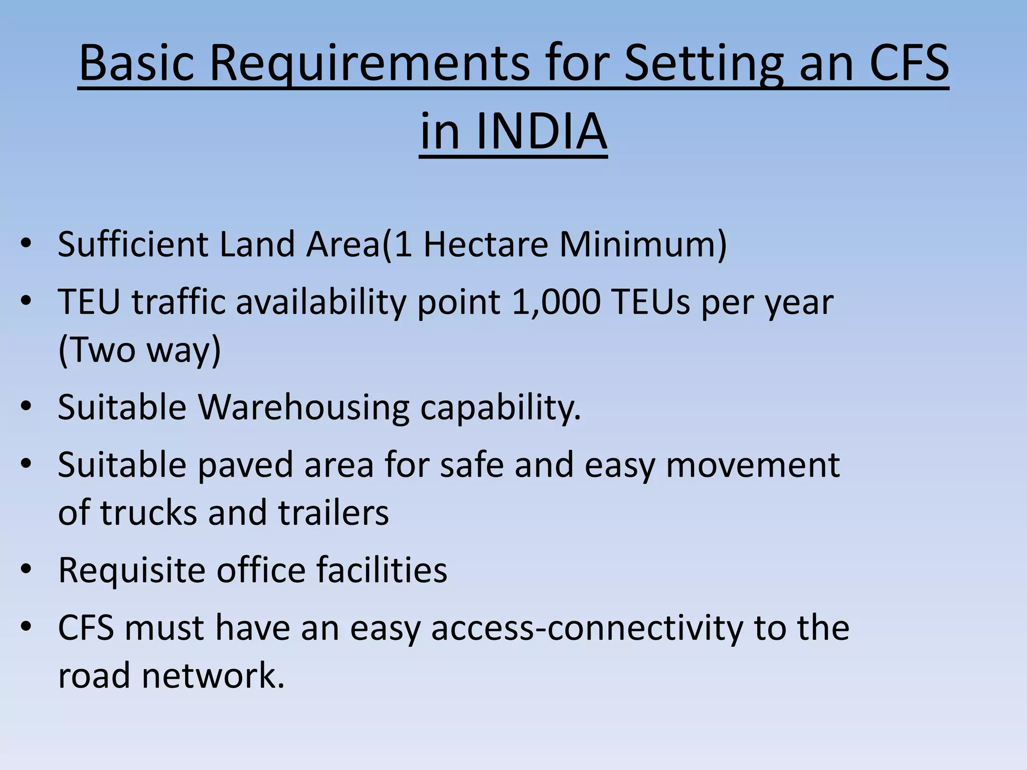 ICD,CFS and Deep Water port | PPTX