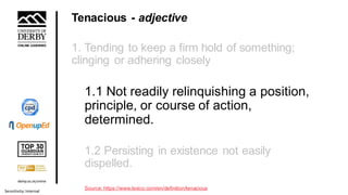 Tenacious transformation: An institutional case study of sense-making ...