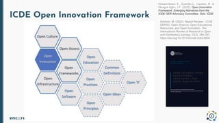ICDE Open Innovation Framework - ENCORE+ Network event on Innovation ...