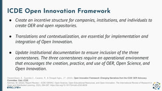 ICDE Open Innovation Framework - ENCORE+ Network event on Innovation ...