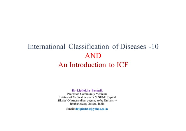 ICD and ICF | PDF