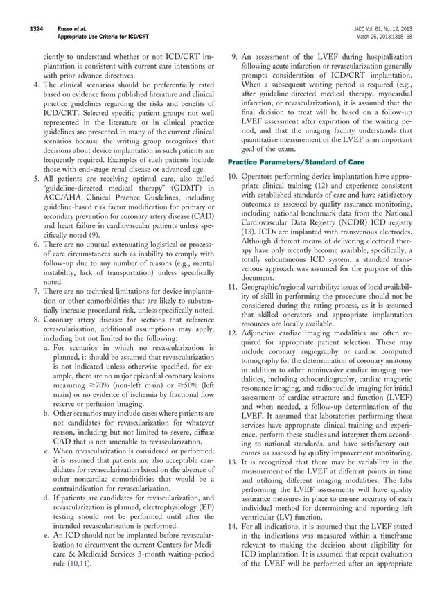 Icd implant indication acc | PDF