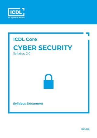 ICDL Course Cyber Security module Syllabus | PDF