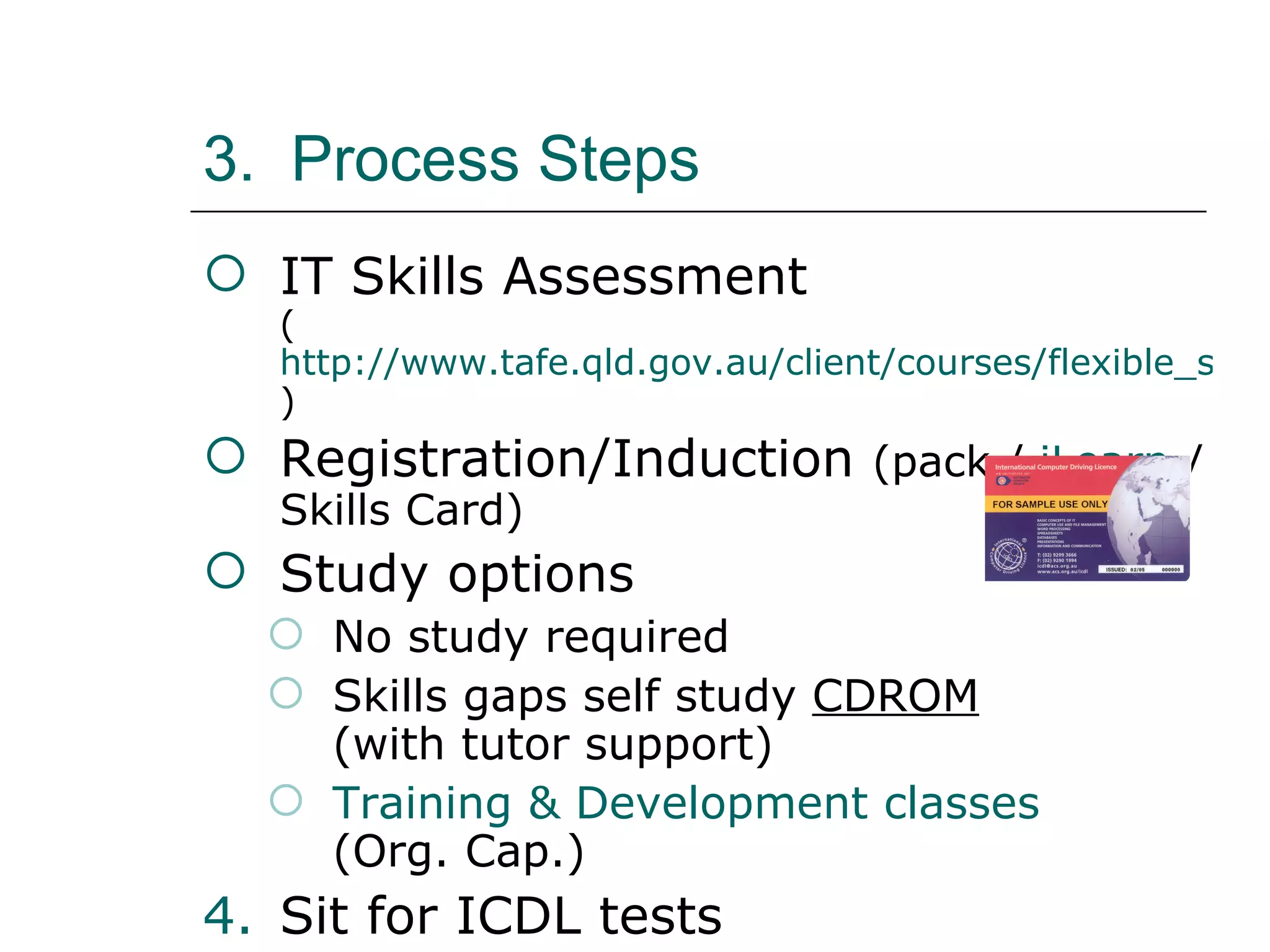 ICDL at TBIT introduction 2006 | PPT