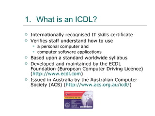 ICDL at TBIT introduction 2006 | PPT