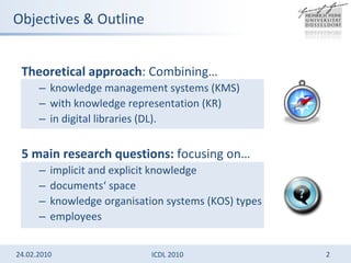 Joining Knowledge Representation and Knowledge Management in Digital ...