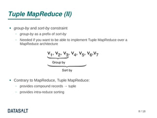 Tuple map reduce: beyond classic mapreduce | PPT