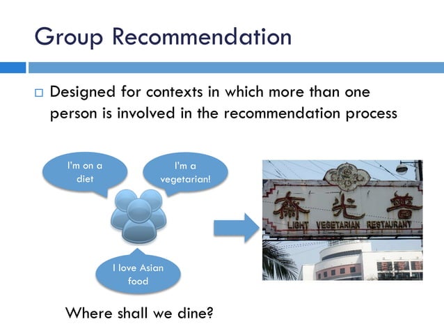 Challenges and Solutions in Group Recommender Systems | PPT