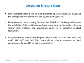 Fatigue simulation of automobile antiroll bars | PPT