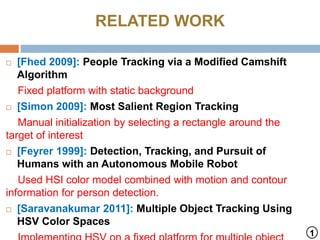 Implementing Camshift on a Mobile Robot for Person Tracking and Pursuit_ICDM | PPTX | Cameras ...