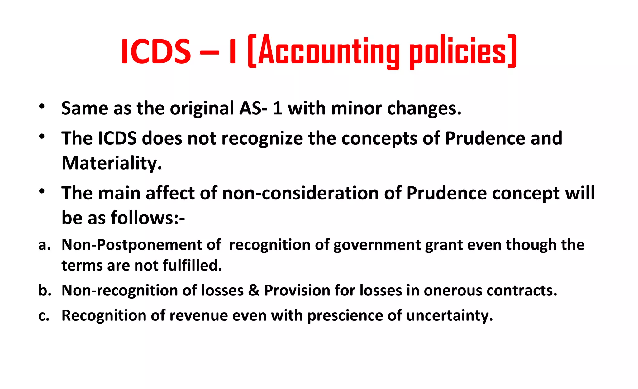 ICDS- Income tax Computation and Disclosure Standards | PPT