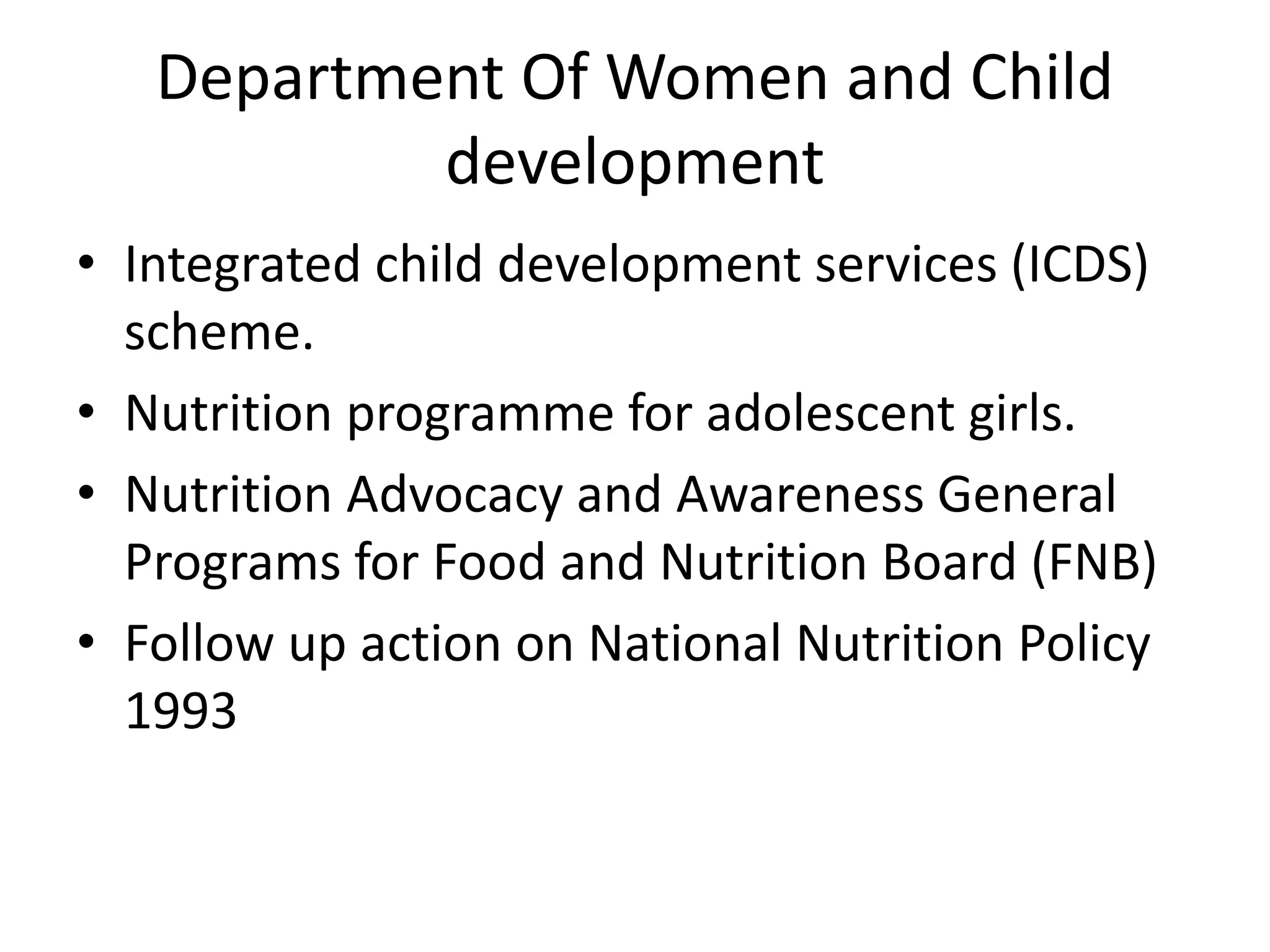 Integrated child Development services scheme | PPTX