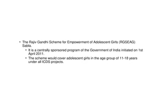 functions and organizational aspects of Integrated Child Development ...