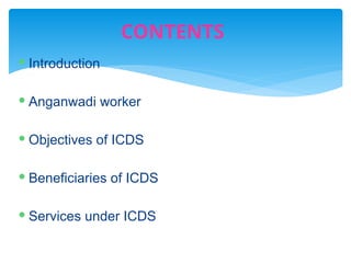 icds.pptx integrated child development services scheme | PPTX