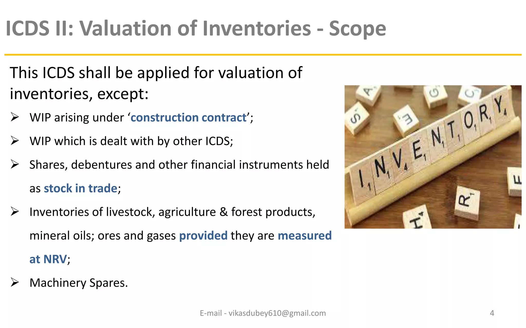 ICDS-II Valuation of Inventory | PPT