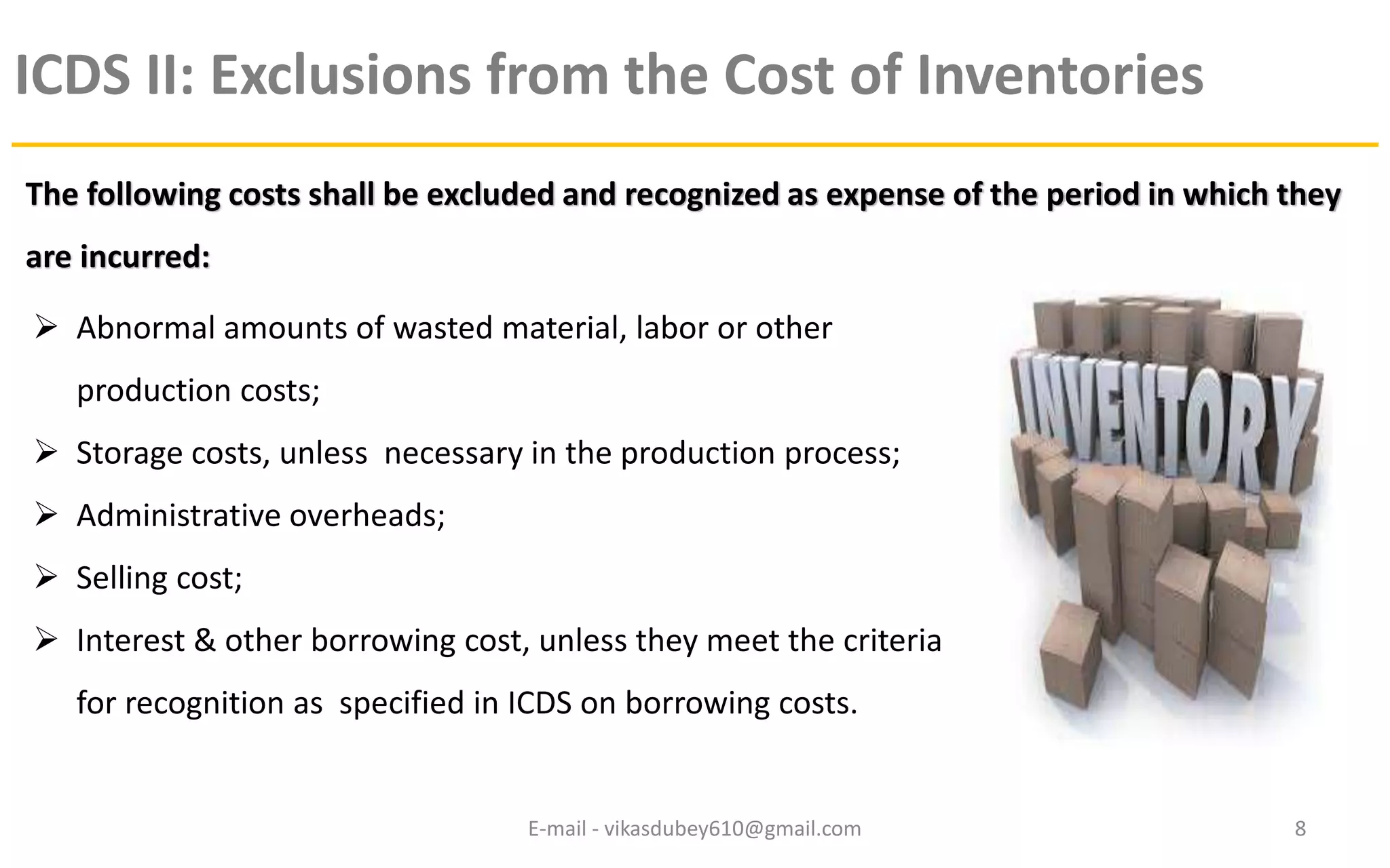 ICDS-II Valuation of Inventory | PPT