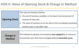 ICDS-II Valuation of Inventory | PPT